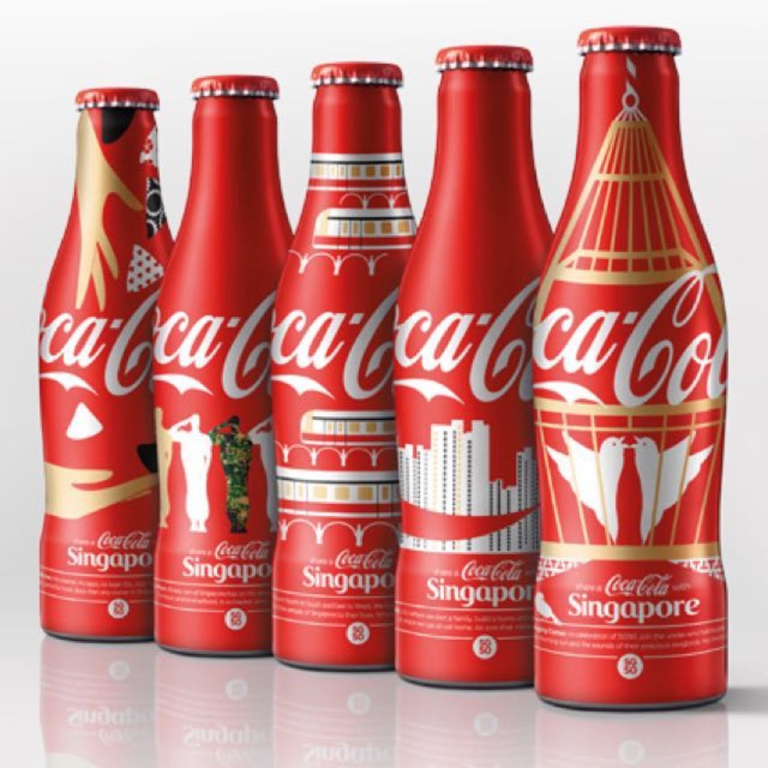 SG50 Coca Cola Limited Edition Bottles - Set of 5, Hobbies & Toys ...