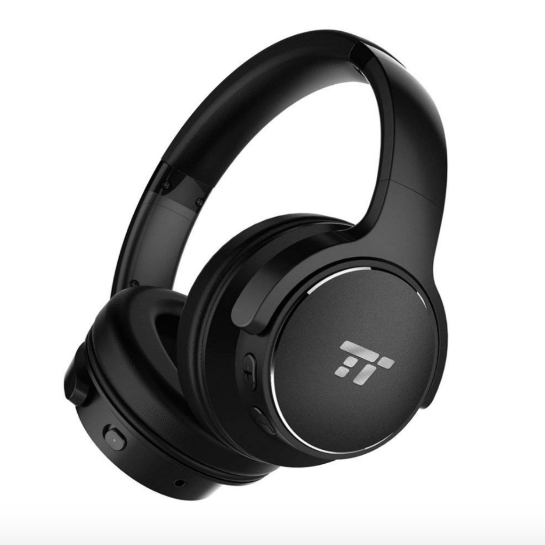 Bh040 Taotronics Anc Bt Headphones Hifi Stereo Wireless Over Ear Deep Bass Headset Wcvc Noise