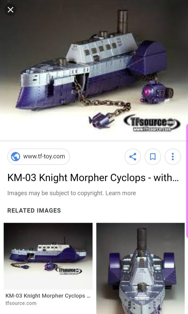 TRANSFORMERS MMC MASTERMIND CREATIONS KNIGHT MORPHER KM-03 CYCLOPS ...