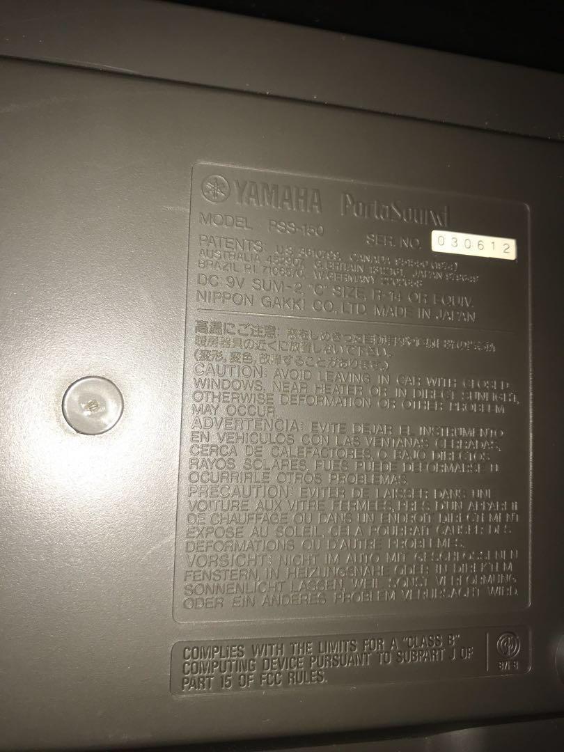 Vintage Yamaha PSS-150 mini keyboard MIJ, Hobbies & Toys, Music & Media, Musical Instruments on ...