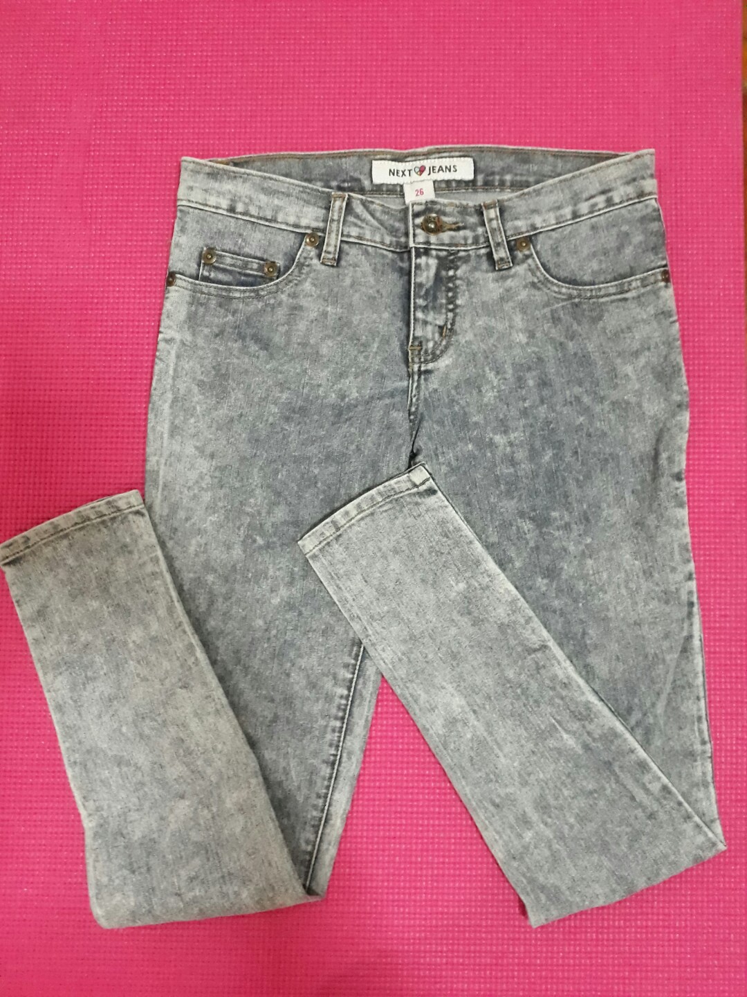 Acid Wash Maong Pants, Women's Fashion, Bottoms, Other Bottoms on Carousell
