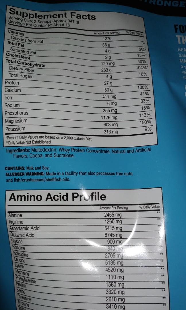 Beast Mass Gainer Brand New on Carousell