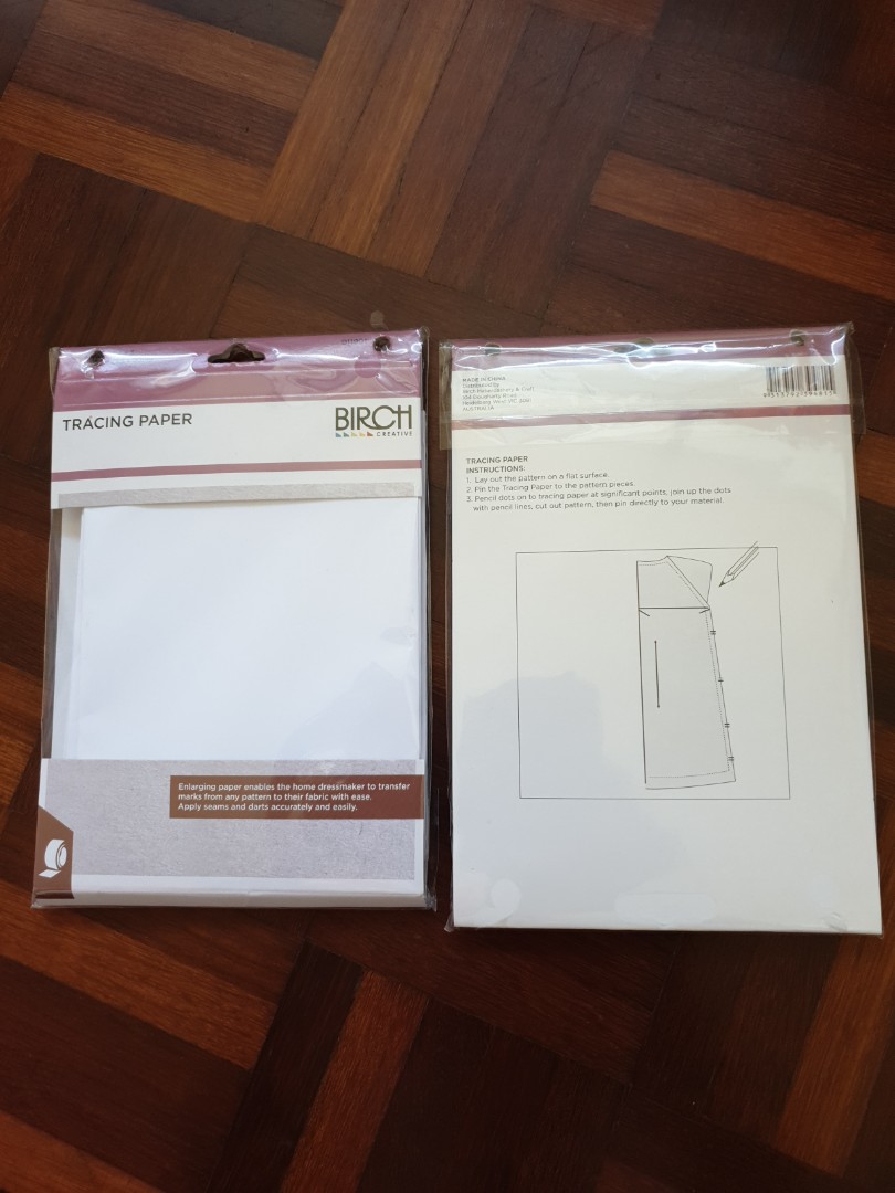 BIRCH dressmaking pattern tracing paper, Hobbies & Toys, Stationery ...