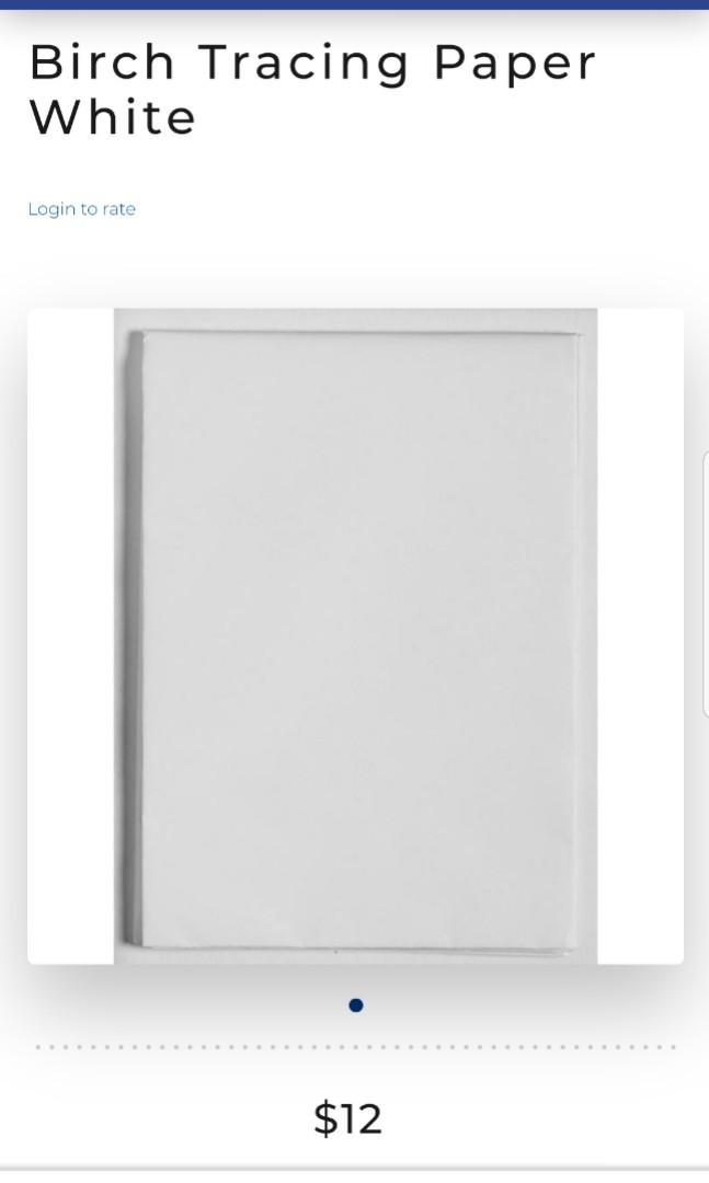 BIRCH dressmaking pattern tracing paper, Hobbies & Toys, Stationery ...