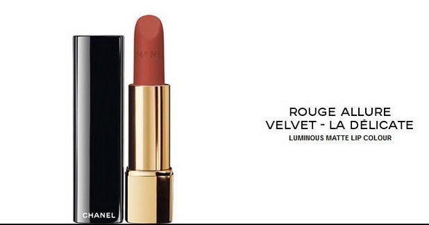 Chanel Allure Velvet La Delicate - Warm brown nude lipstick, Beauty ...