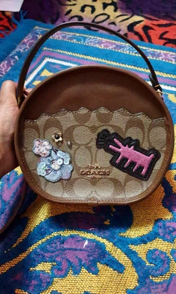 Coach round bag, Luxury, Bags & Wallets on Carousell
