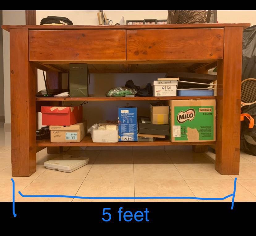 Custom made buffet table, Furniture & Home Living, Furniture, Tables ...
