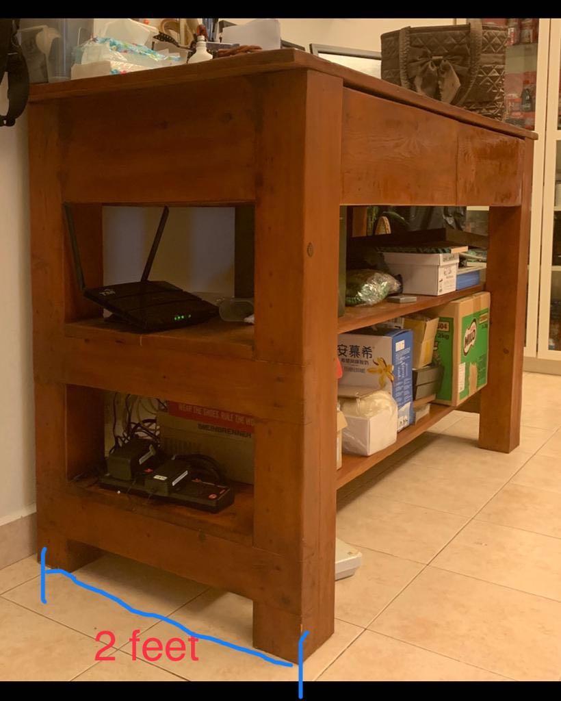 Custom made buffet table, Furniture & Home Living, Furniture, Tables ...