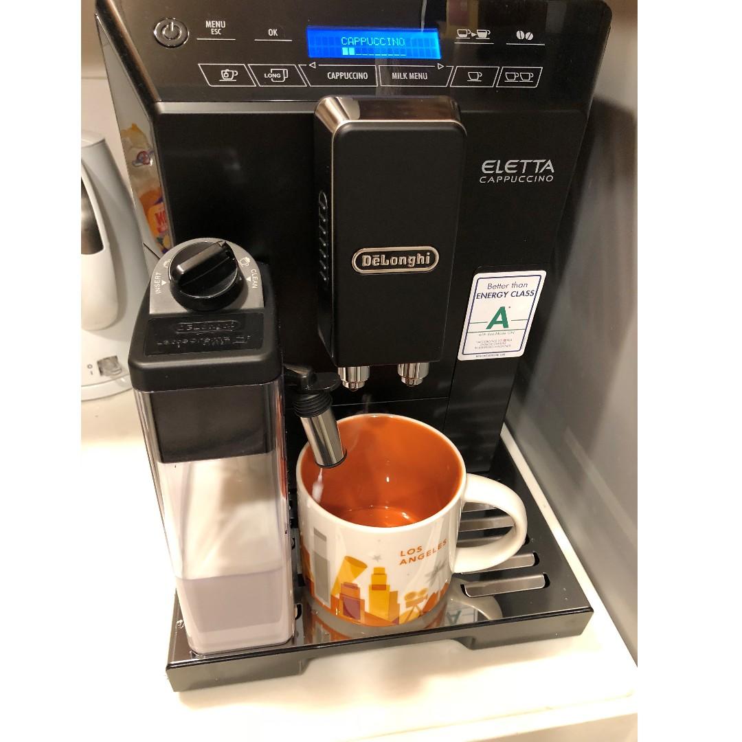 DeLonghi 全自動咖啡機 Coffee Machine, 家庭電器, 廚房電器, 咖啡機及咖啡壺 - Carousell