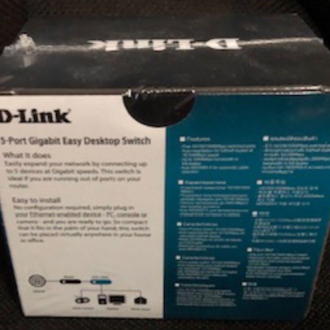 D-LINK 5-PORT GIGABIT EASY DESKTOP SWITCH, Computers & Tech, Parts & Accessories, Networking on ...