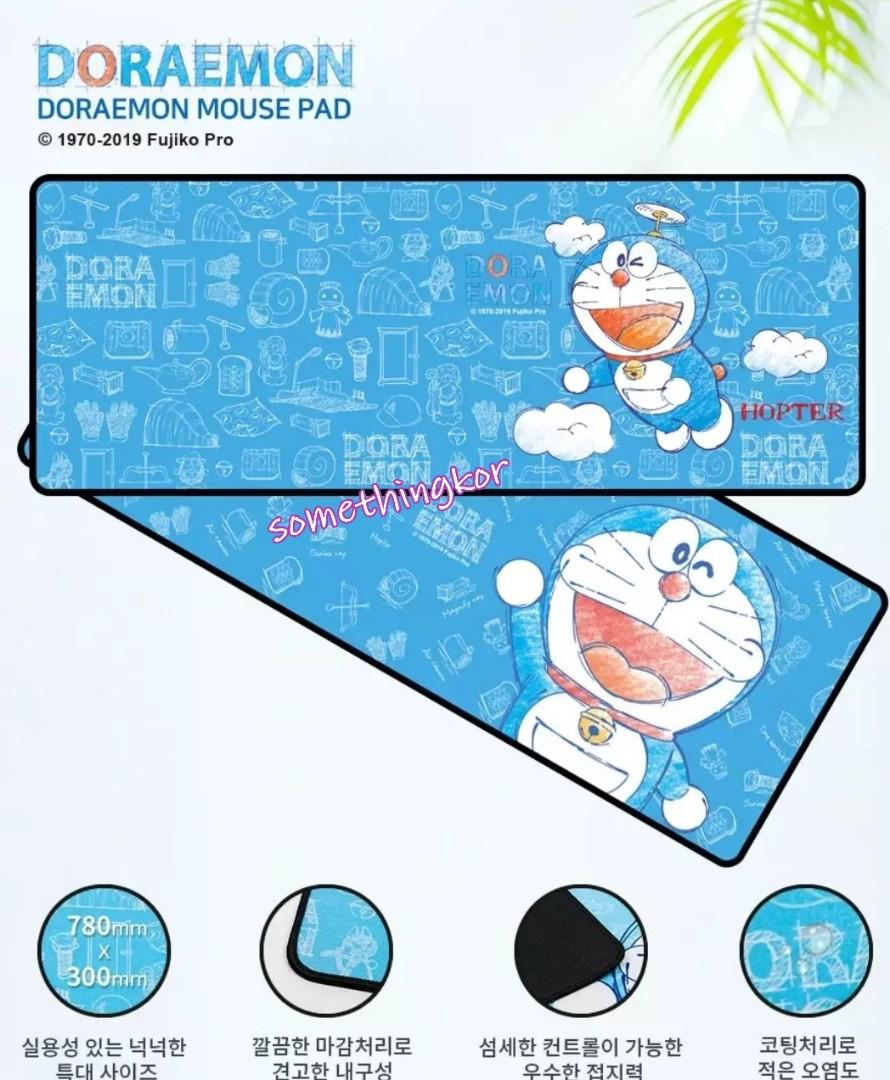 Doraemon mouse long pad 多啦A夢 長型滑鼠墊, 電腦＆科技, 電腦周邊及配件, 電腦滑鼠及相關產品 - Carousell