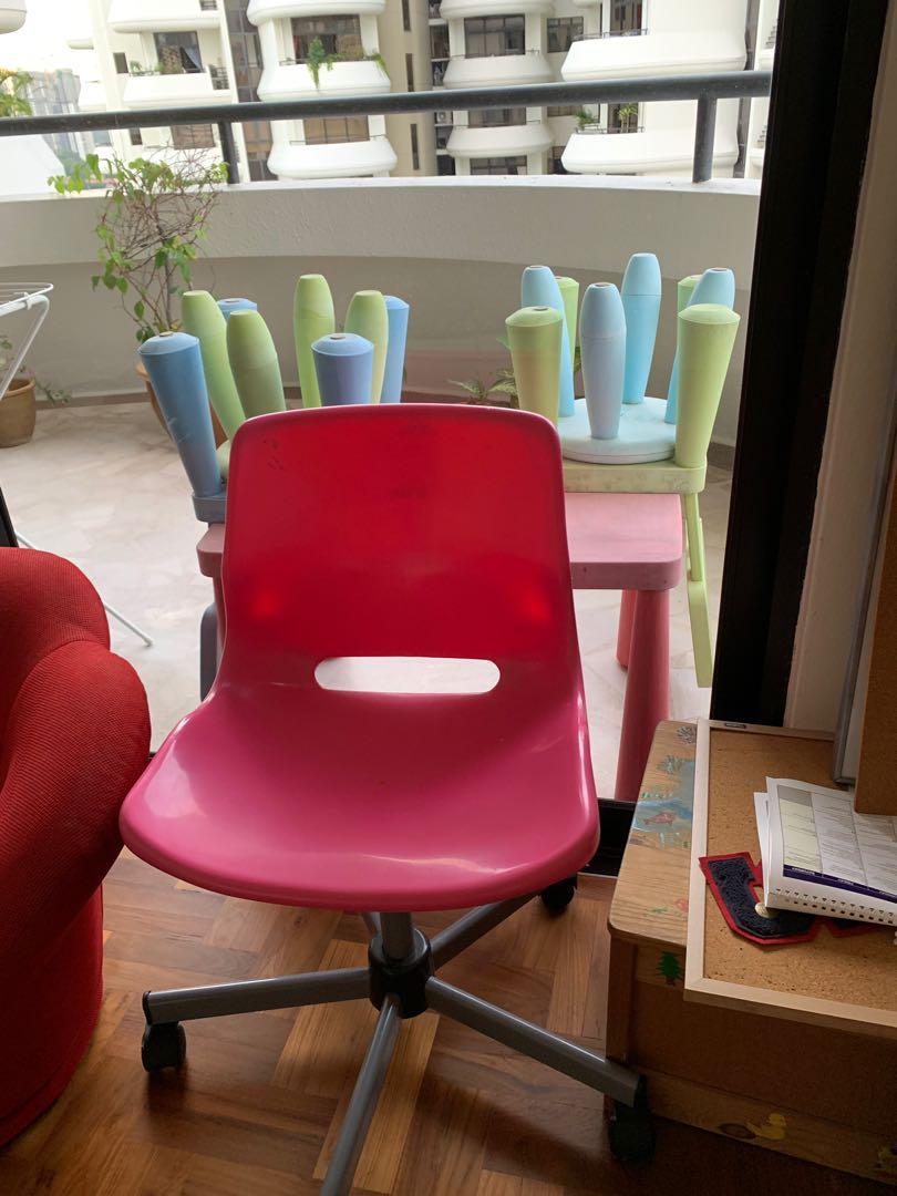 IKEA Trofast toy storage plus Snille chair, Furniture & Home Living ...