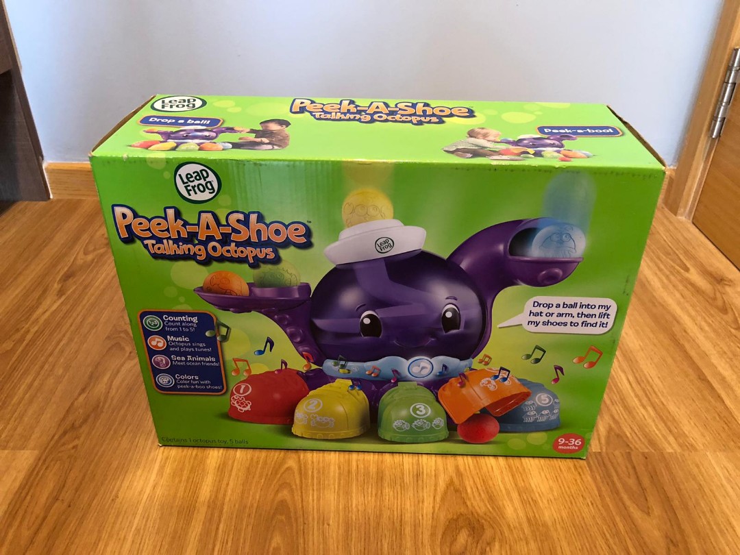 Leap frog peak-a-shoe octopus, Babies & Kids, Infant Playtime on Carousell
