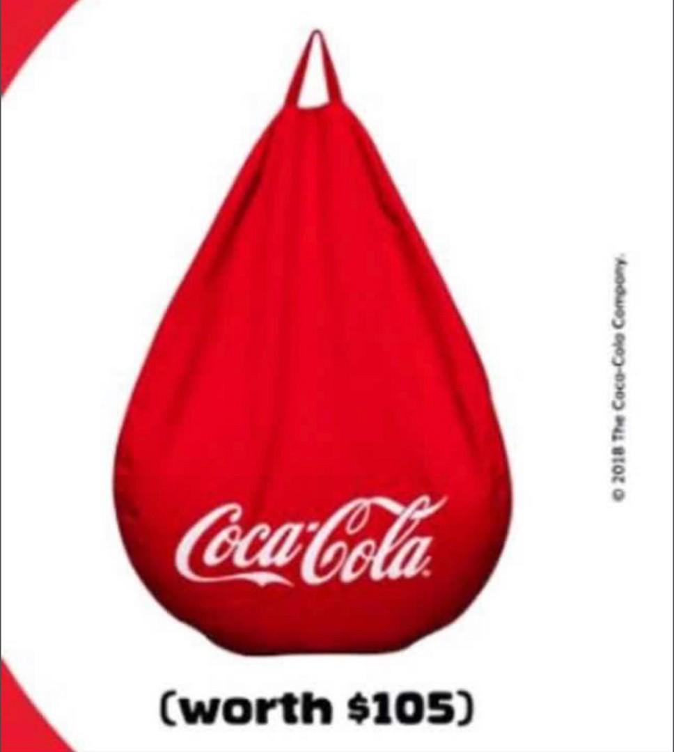 Limited Edition Coca Cola Coke bean bag, Babies & Kids, Bathing ...