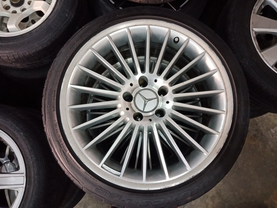 Mercedes benz AMG 18" Rims C200K W203 Staggared Rims, Auto Accessories ...