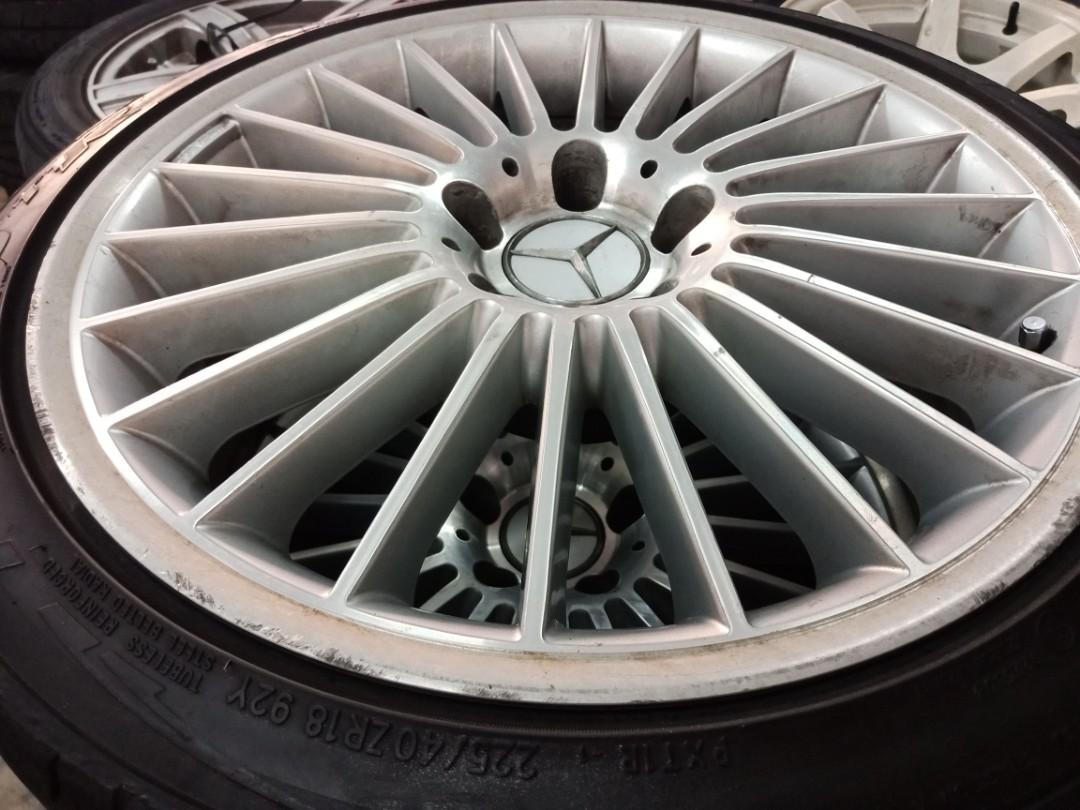 Mercedes benz AMG 18" Rims C200K W203 Staggared Rims, Auto Accessories ...