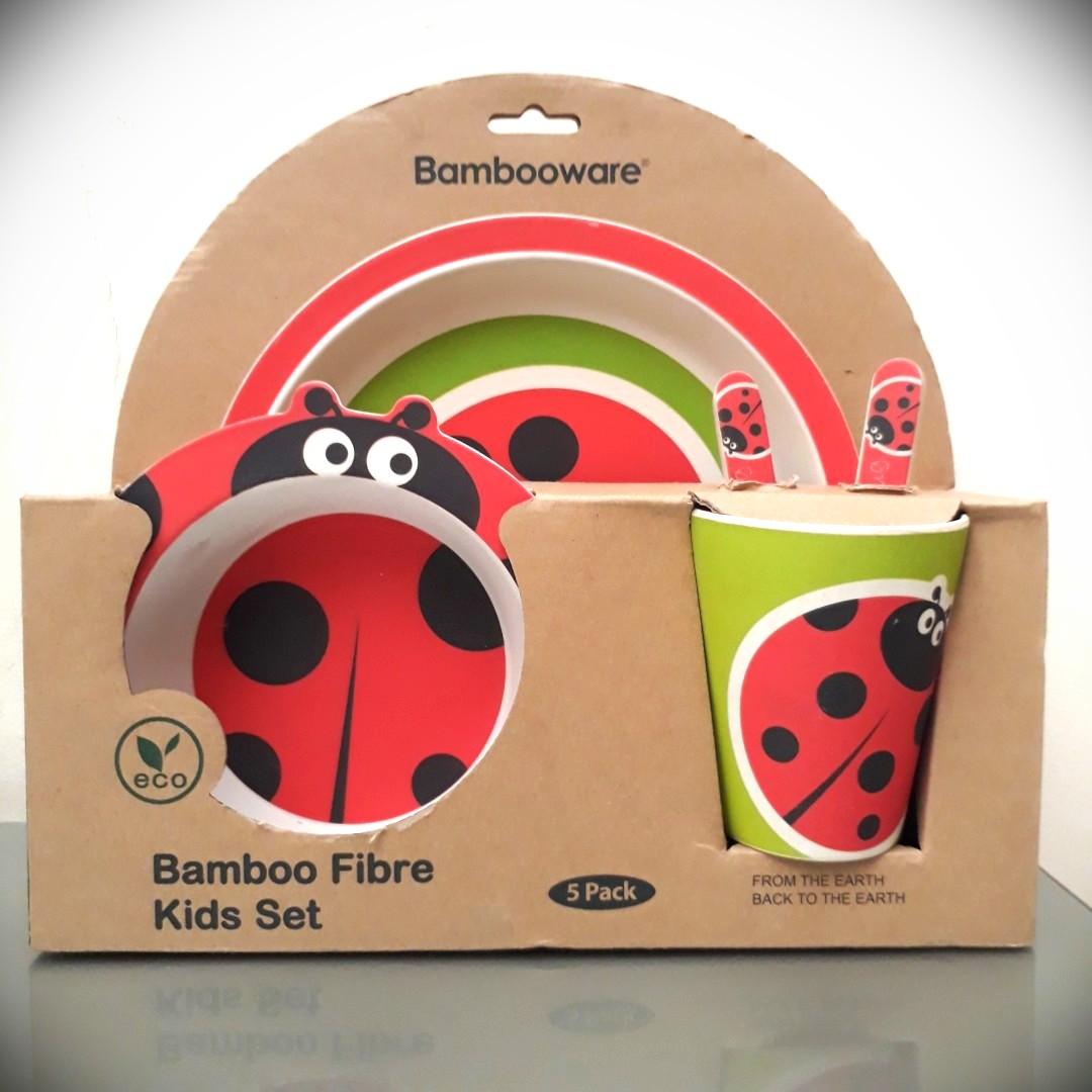 NEW Bambooware Bamboo Fibre Kids Set, Bayi & Anak, Perawatan & Makanan ...