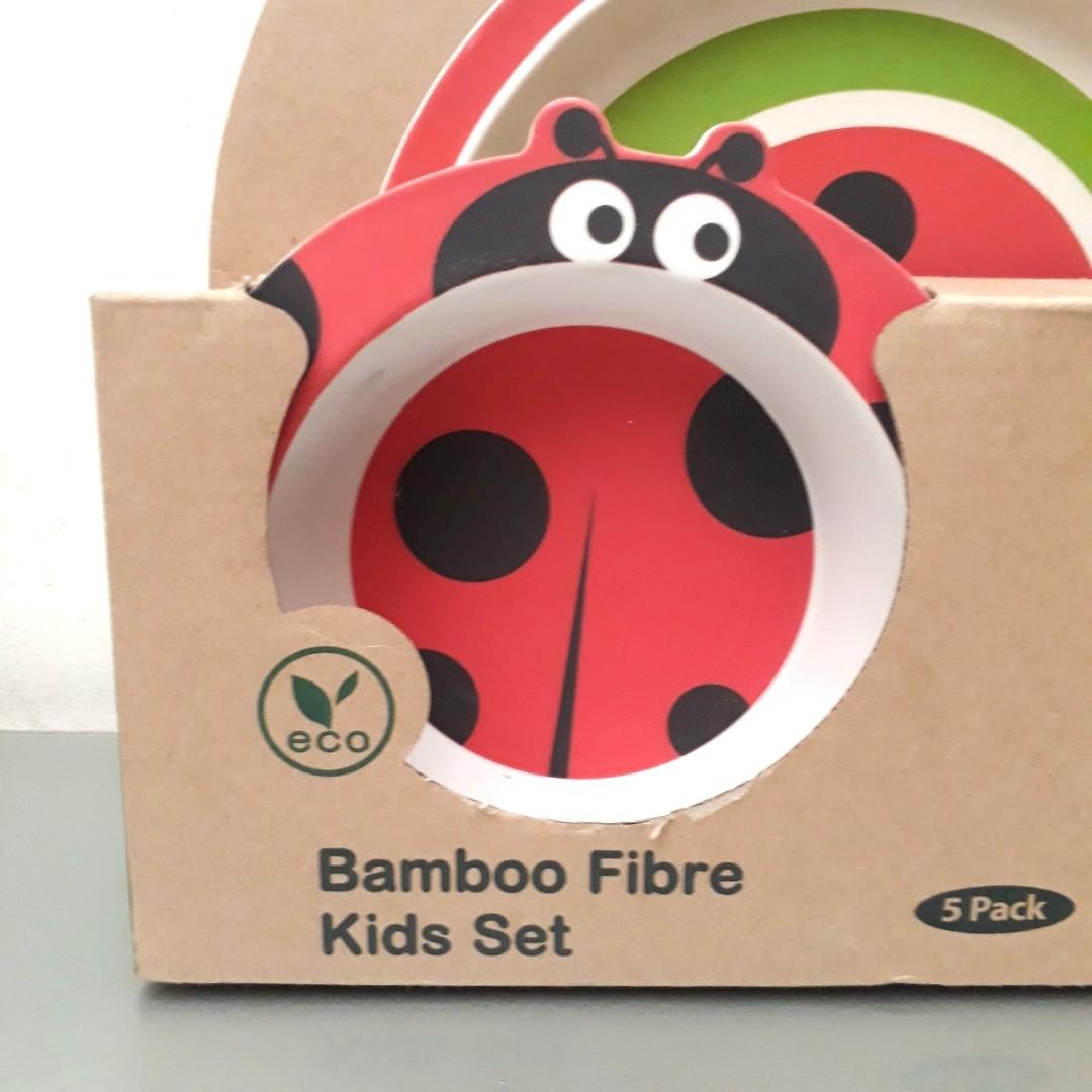NEW Bambooware Bamboo Fibre Kids Set, Bayi & Anak, Perawatan & Makanan ...