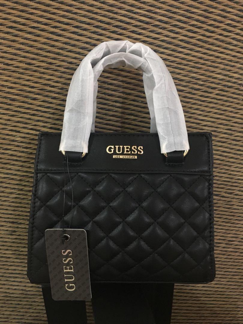 Original Guess Taylor Mini Satchel Crossbody, Women's Fashion, Bags ...