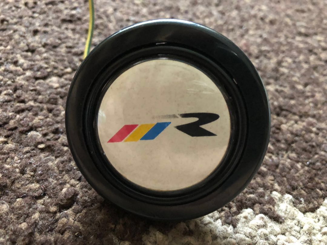Original old school spoon sports R steering wheel horn button sparco ...
