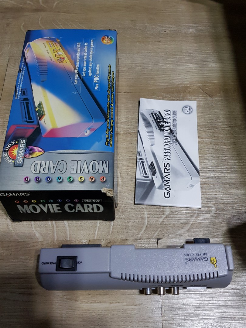 Playstation vcd password movie card, Video Gaming, Video Game Consoles ...