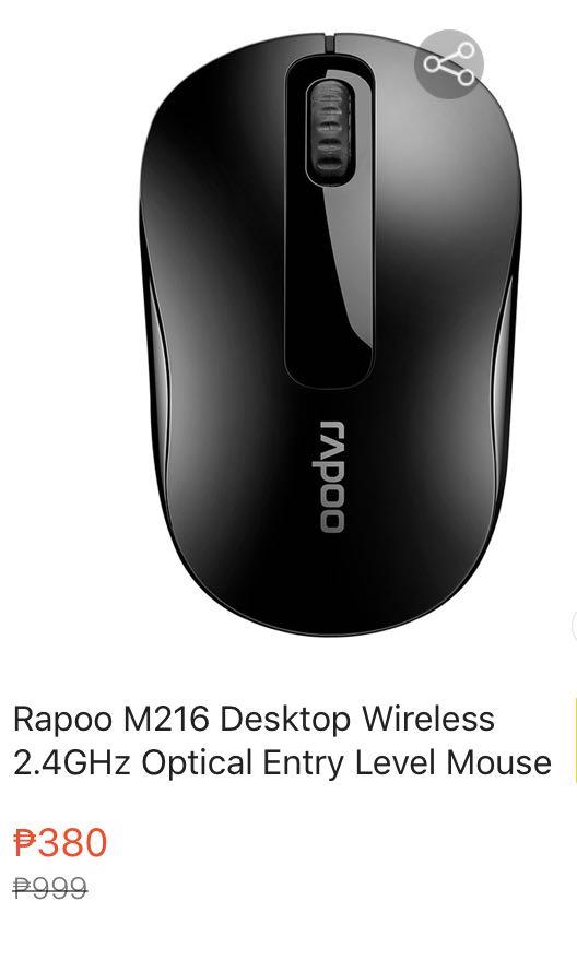 Rapoo M216 Desktop Wireless Optical Mouse, Computers & Tech, Parts & Accessories, Computer ...
