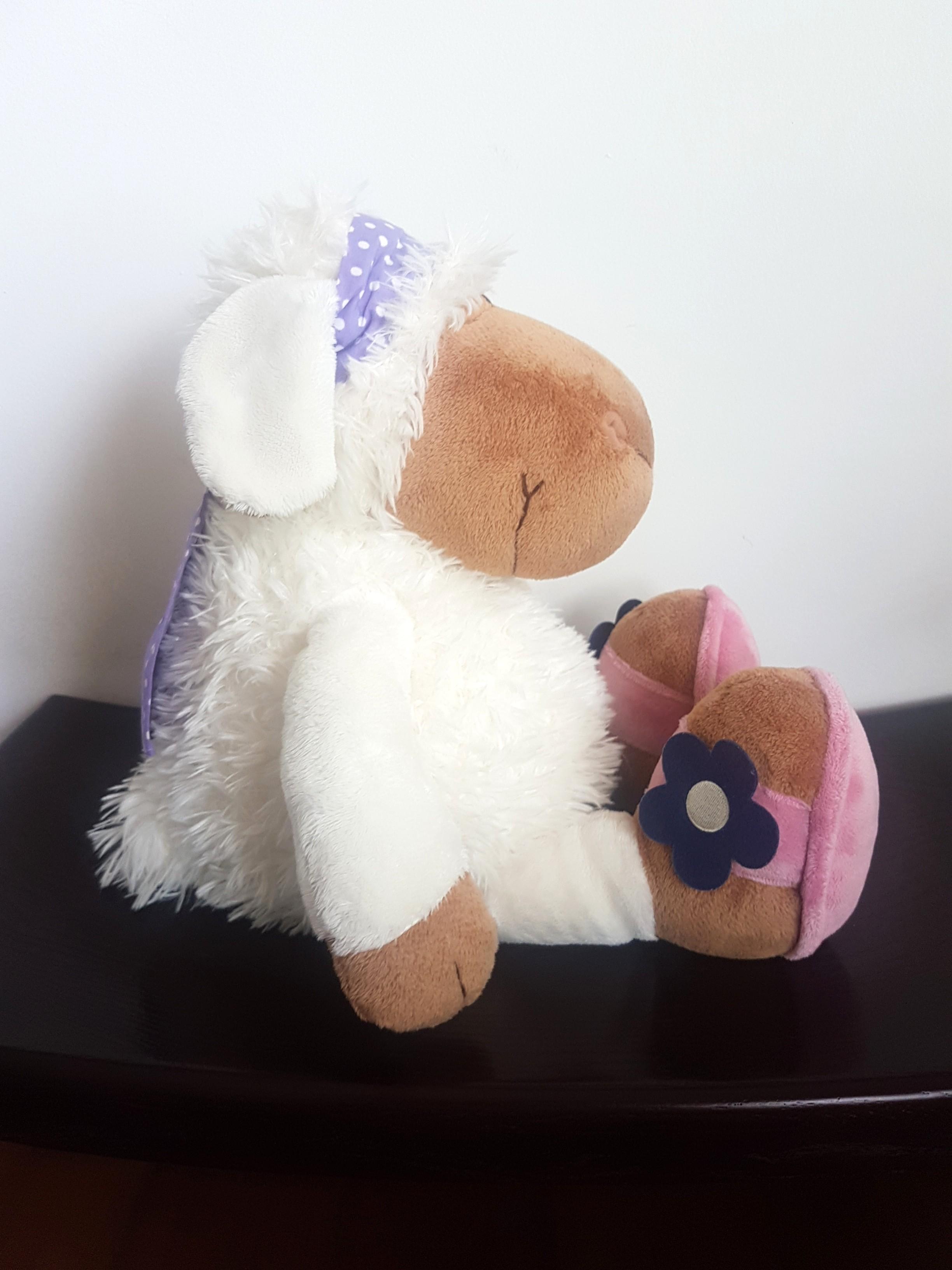 RARE HTF Limited Edition NICI Jolly Mah Liselle Sheep with Purple Scarf ...