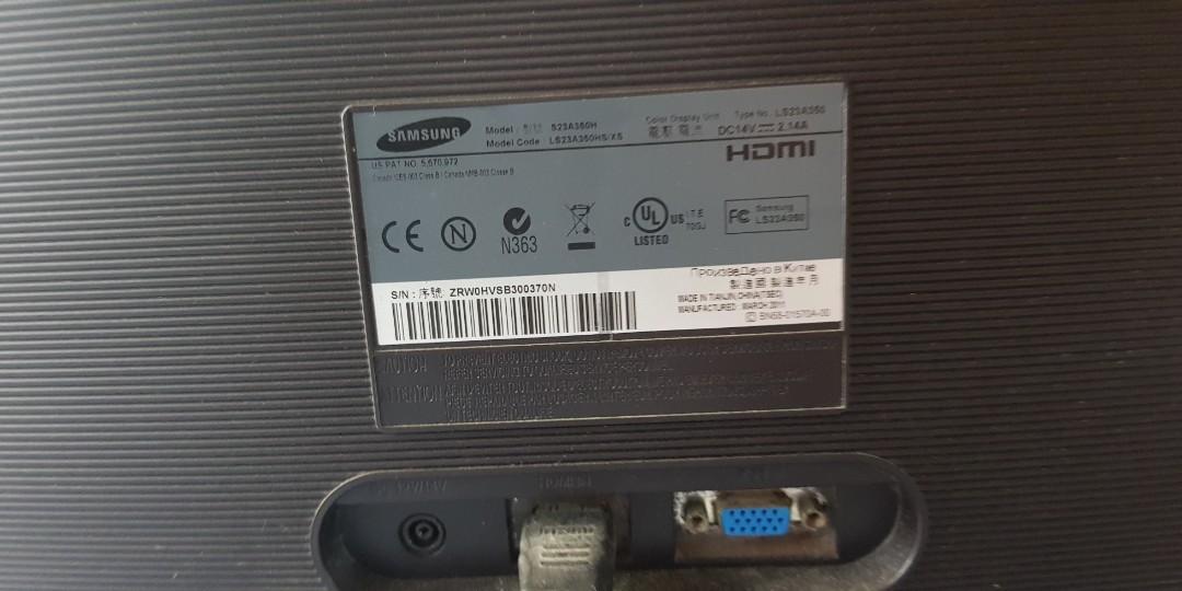 Samsung syncmaster SA350 21 inch LED monitor, Computers & Tech, Parts ...