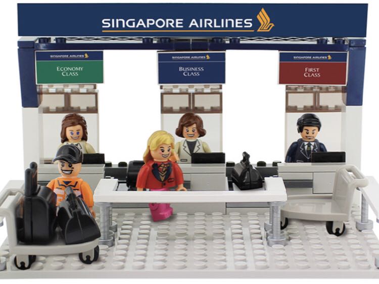 Singapore Airlines Check in Counter LEGO Set, Hobbies & Toys, Toys ...