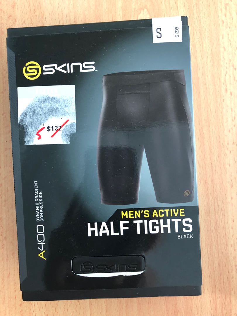 Skins Active Half Tights, Men's Fashion, Activewear on Carousell