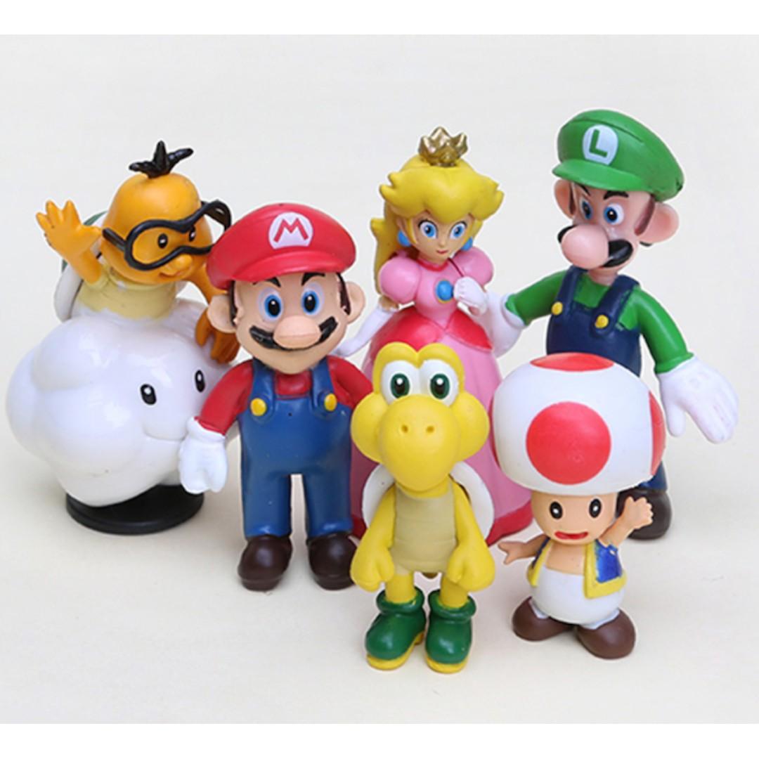 Super Mario Bros figures Toys Yoshi peach princess luigi shy guy ...