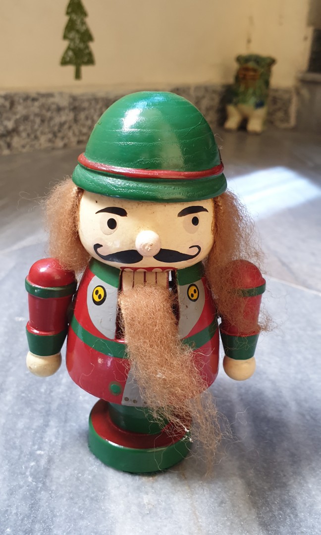 Wooden Nut Cracker Figurine, Hobbies & Toys, Toys & Games on Carousell