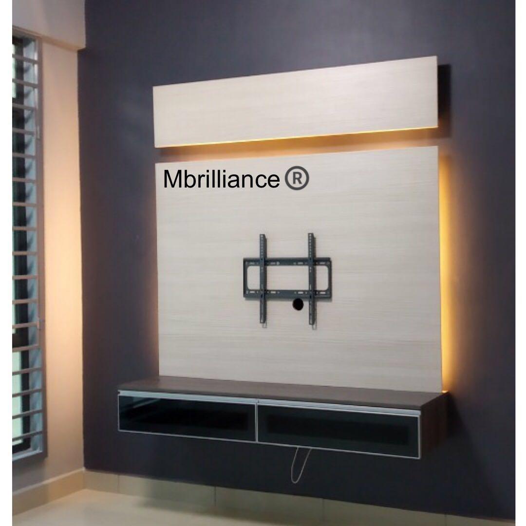 5ft tv console with extension feature wall, Furniture & Home Living ...