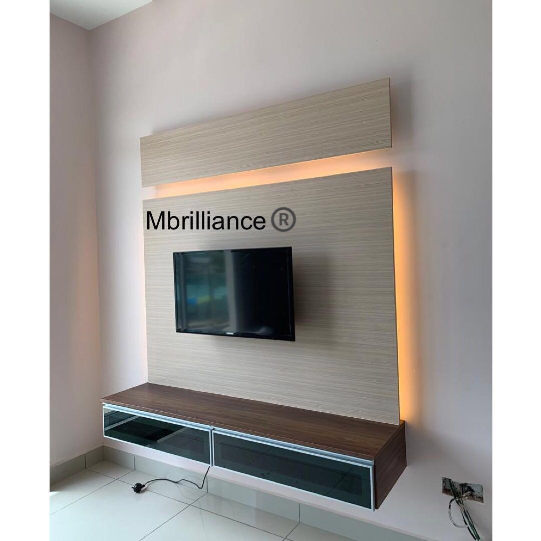 5ft tv console with extension feature wall, Furniture & Home Living ...