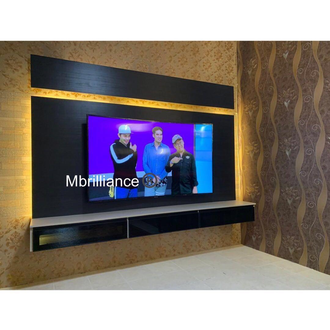 5ft tv console with extension feature wall, Furniture & Home Living ...