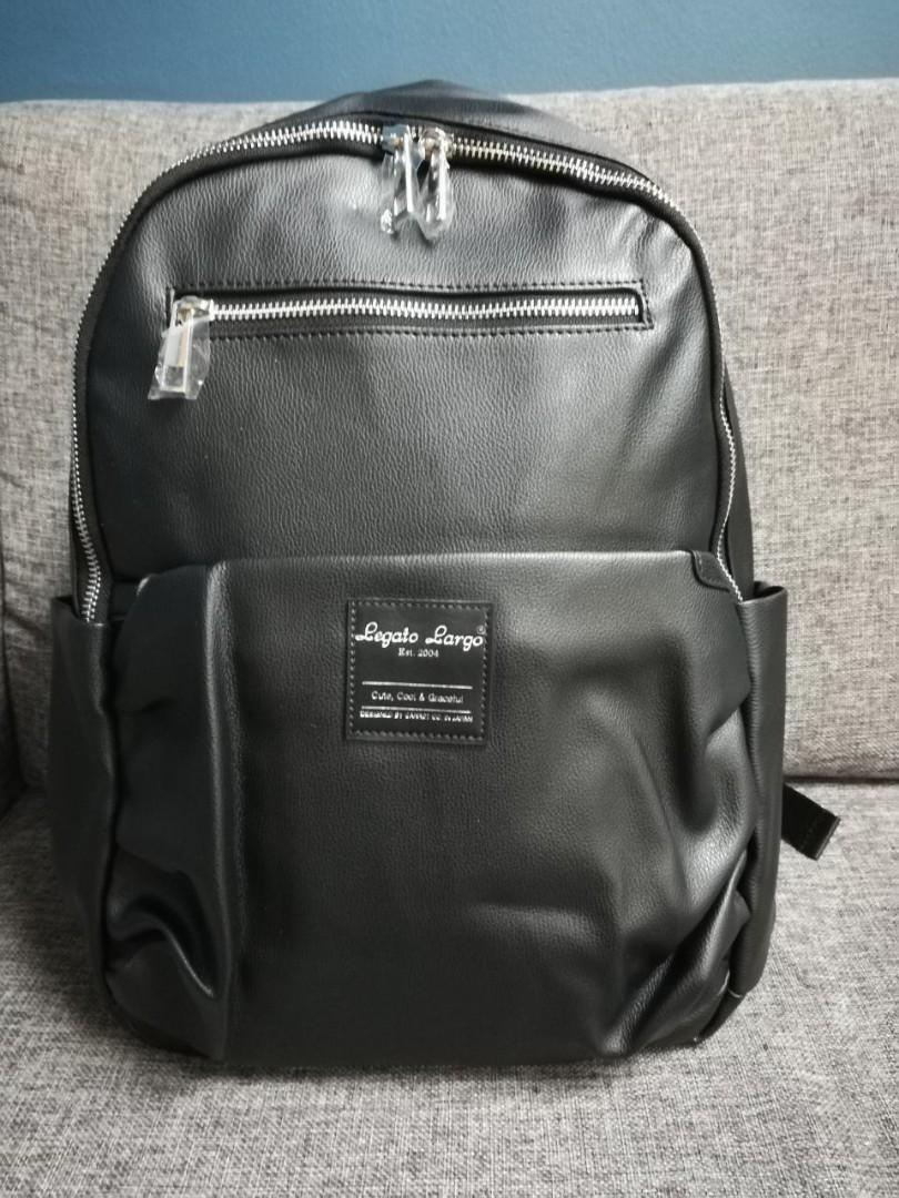 Authentic Legato Largo Leather Backpack, Women's Fashion, Bags ...