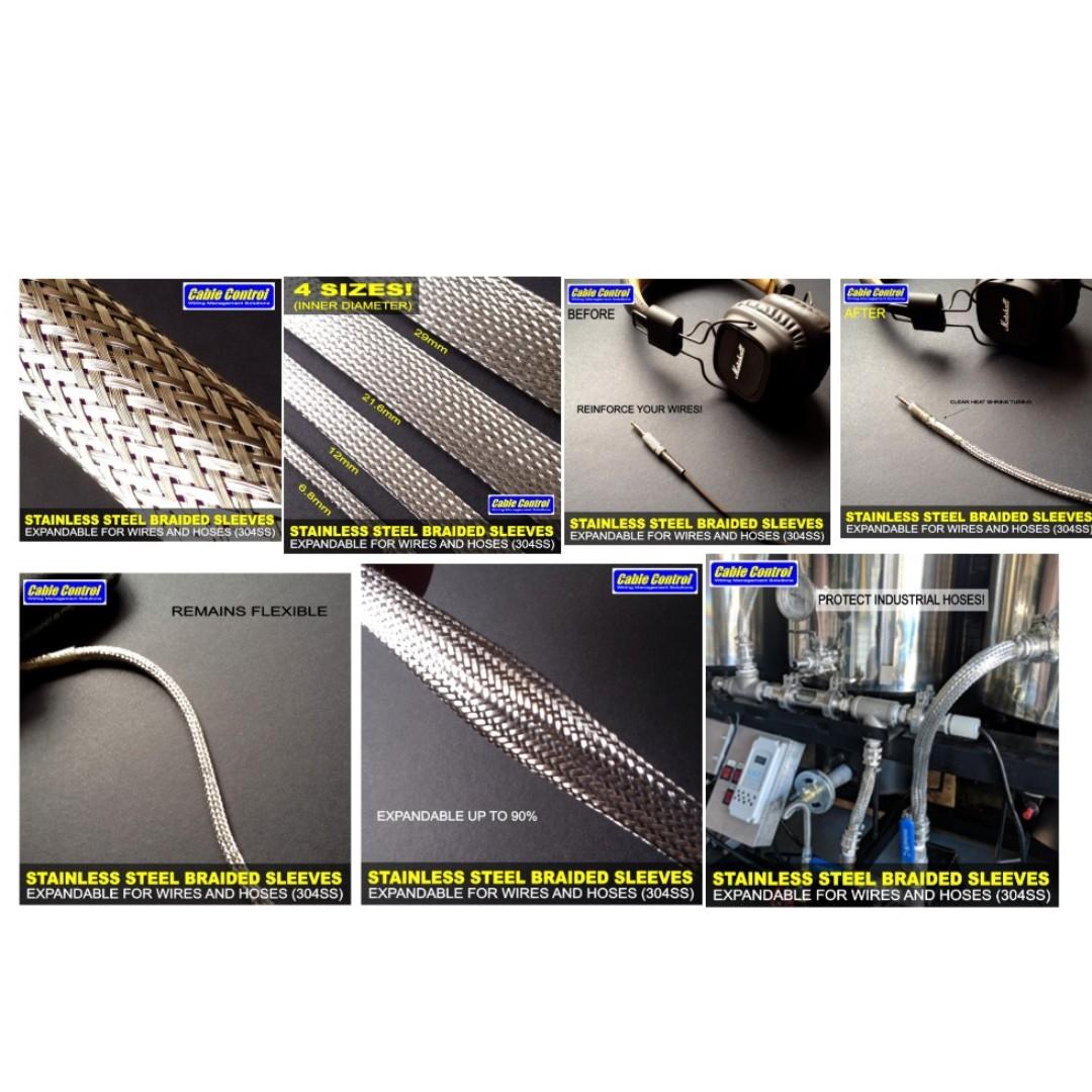 Cable Control STAINLESS STEEL EXPANDABLE BRAIDED SLEEVES, anti-RAT ...