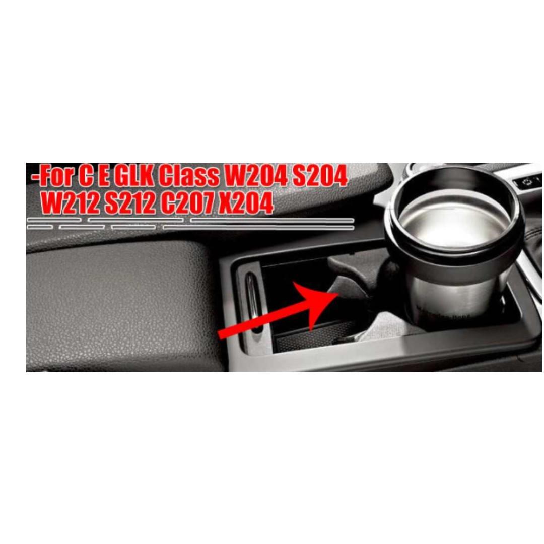 Center Console Cup Holder Insert Divider For Mercedes-Benz C180 C200 ...
