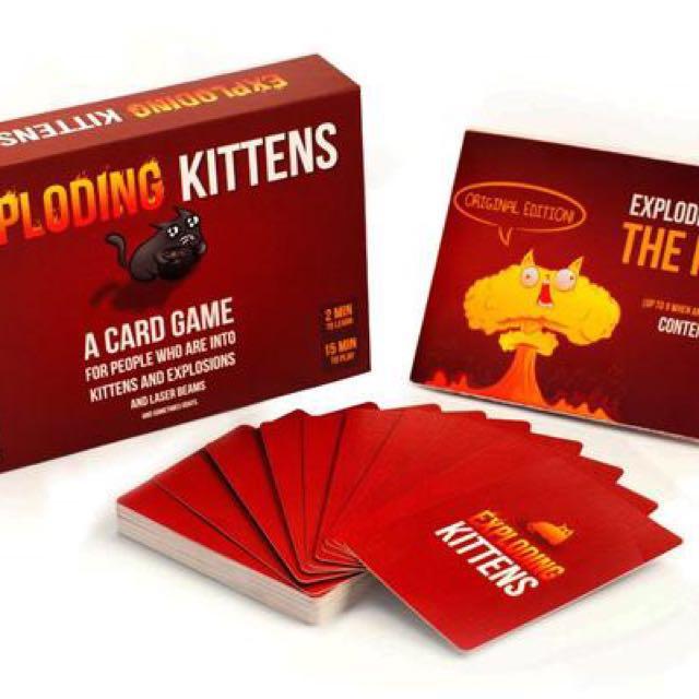 Exploding Kittens Original Edition, Hobbies & Toys, Toys & Games on ...