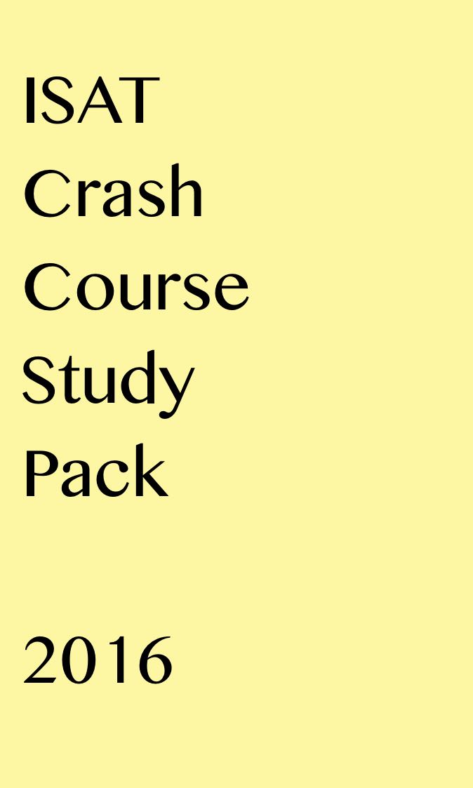 ISAT 2016 Crash Course Pack, Hobbies & Toys, Books & Magazines ...