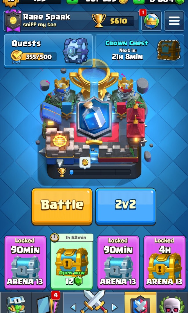 MAX LVL CLASH ROYALE ACC 5600 TROPHIES, Video Gaming, Gaming ...