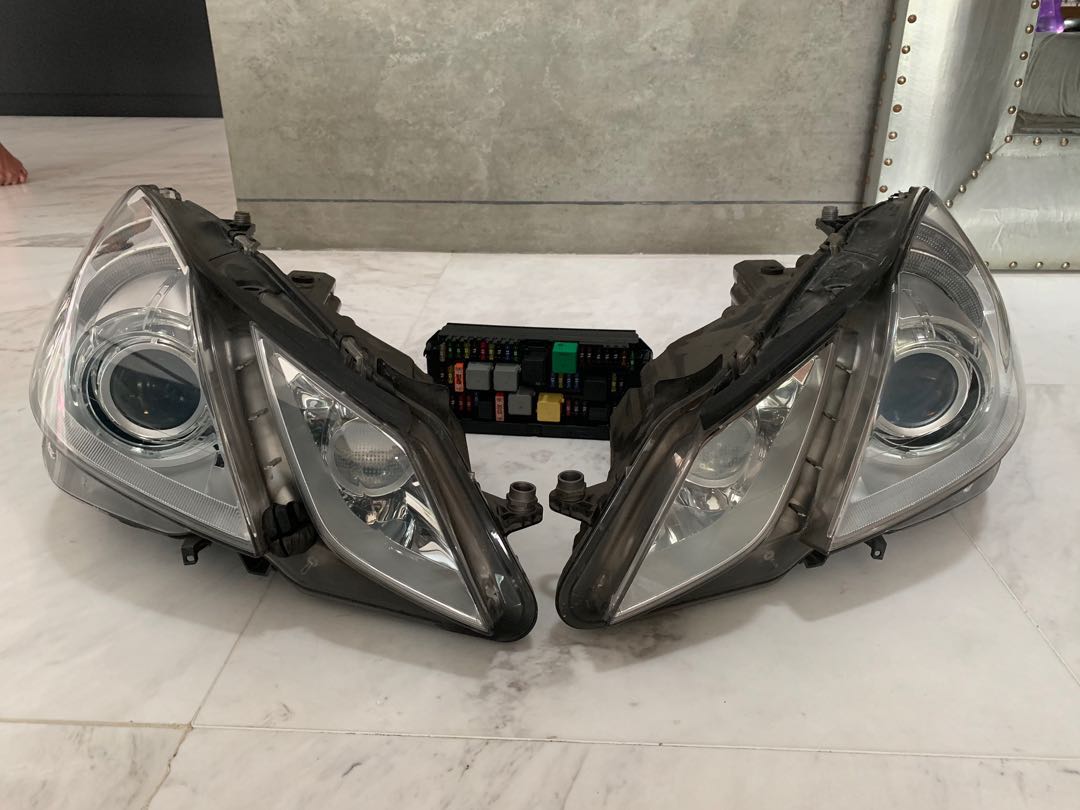 Mercedes W207 Headlights with electronic control board, Car Accessories ...