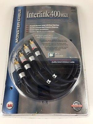 Monster Interlink 400 MkII RCA interconnect 2m, Audio, Other Audio ...