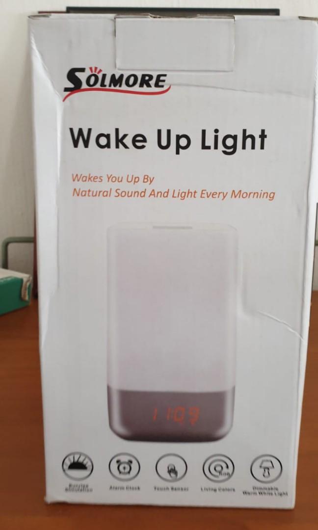 New wake up lights with clock and alarm, Furniture & Home Living, Home ...