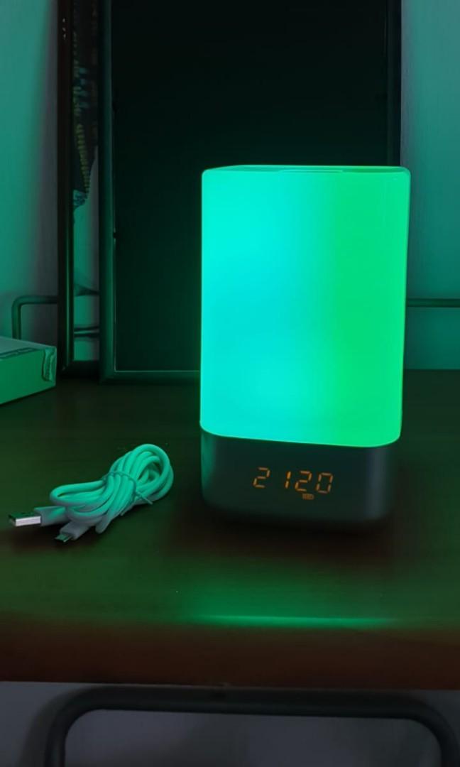 New wake up lights with clock and alarm, Furniture & Home Living, Home ...