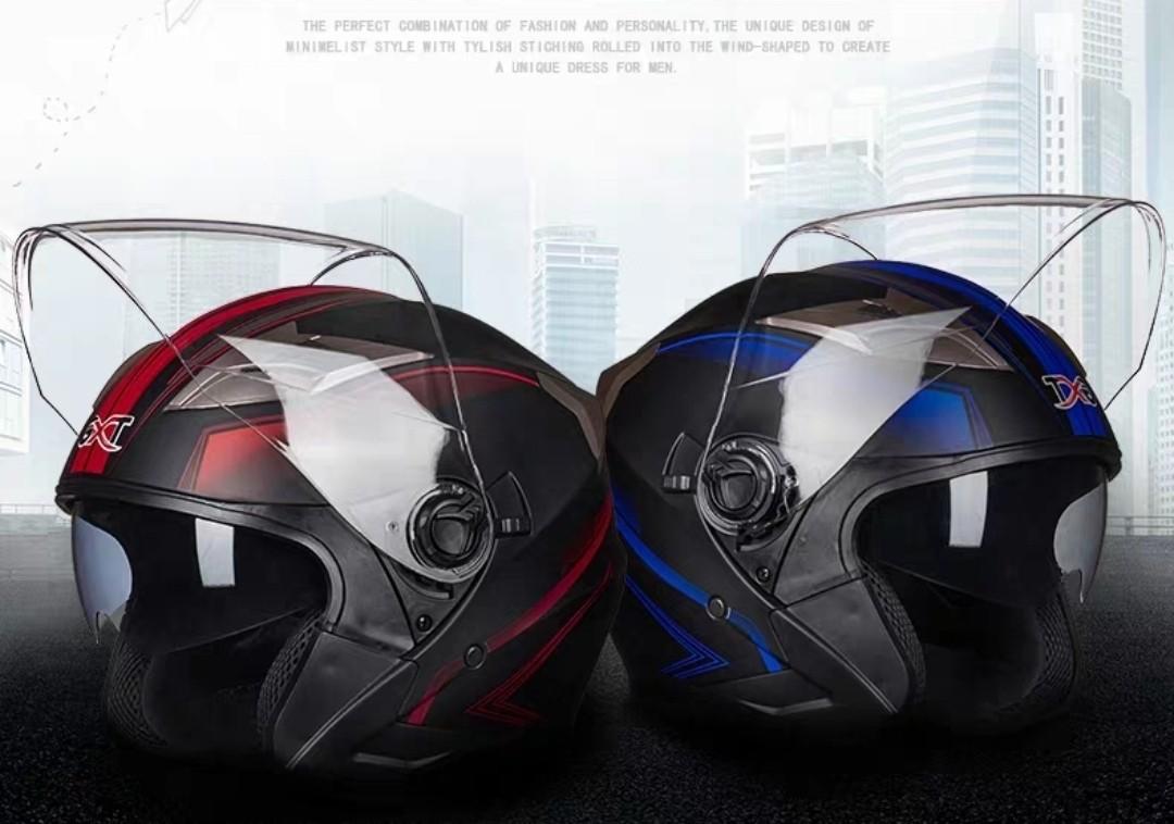 Open Face light Weight Motorcycle Helmet with Sun Shield, Motorcycles ...