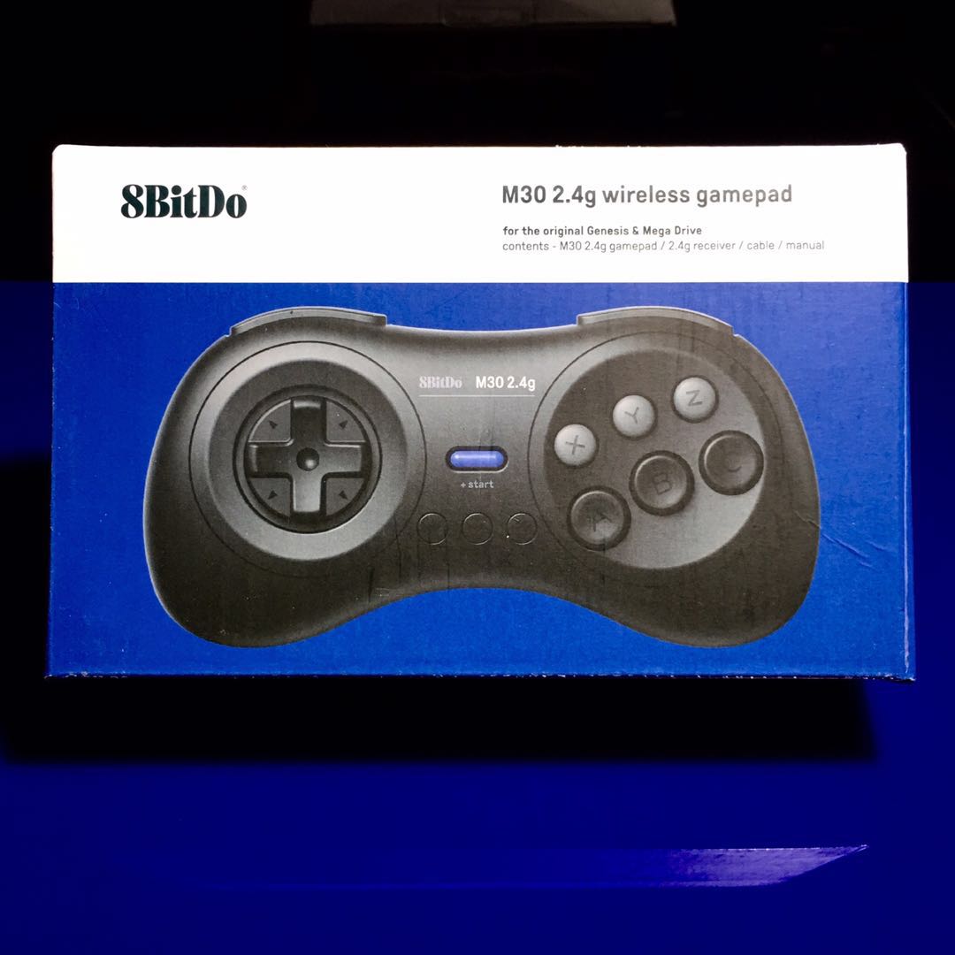 8BitDo Mega Drive Genesis controller (black edition), Video Gaming ...