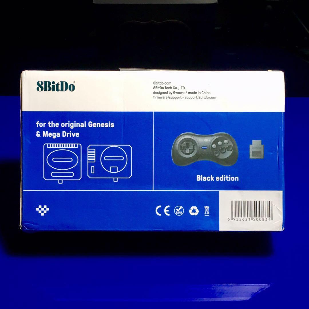 8BitDo Mega Drive Genesis controller (black edition), Video Gaming ...