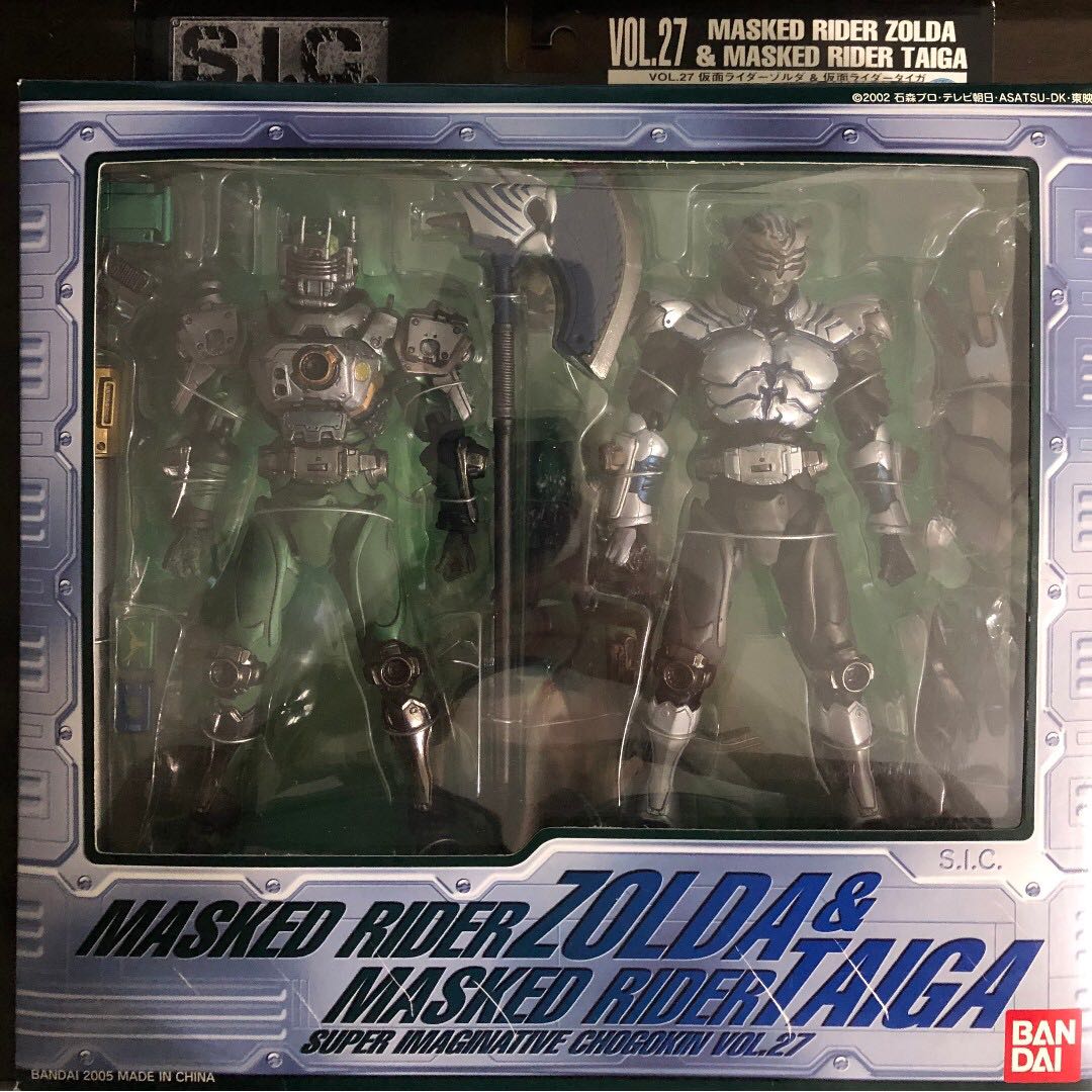 全新日版 SIC Vol.27 幪面超人 龍騎 Masked Rider Zolda & Taiga 白虎 鐵兵, 興趣及遊戲, 玩具 ...