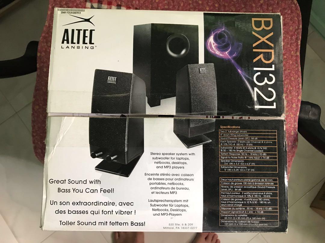 Altec Lansing Speakers with woofer, Audio, Soundbars, Speakers ...